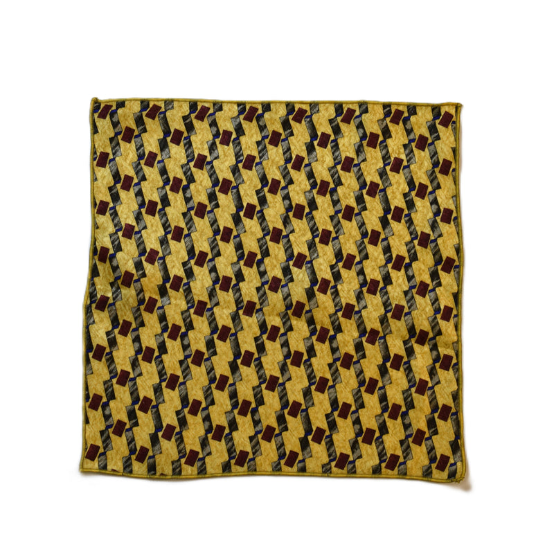 brown border pocket square